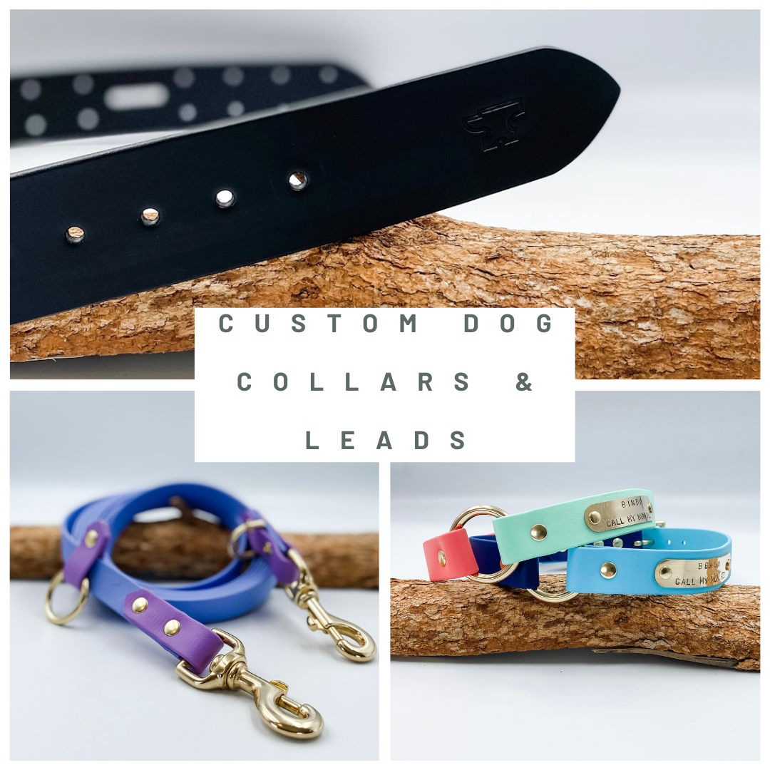 Custom Dog Collars & Leads NZ | Leather or BioThane® – Kinfolk Leather
