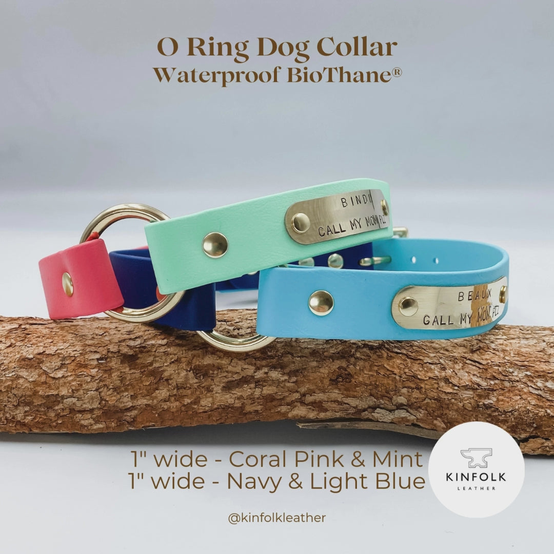 BioThane® Dog Collar NZ | Waterproof | Custom-Sized – Kinfolk Leather