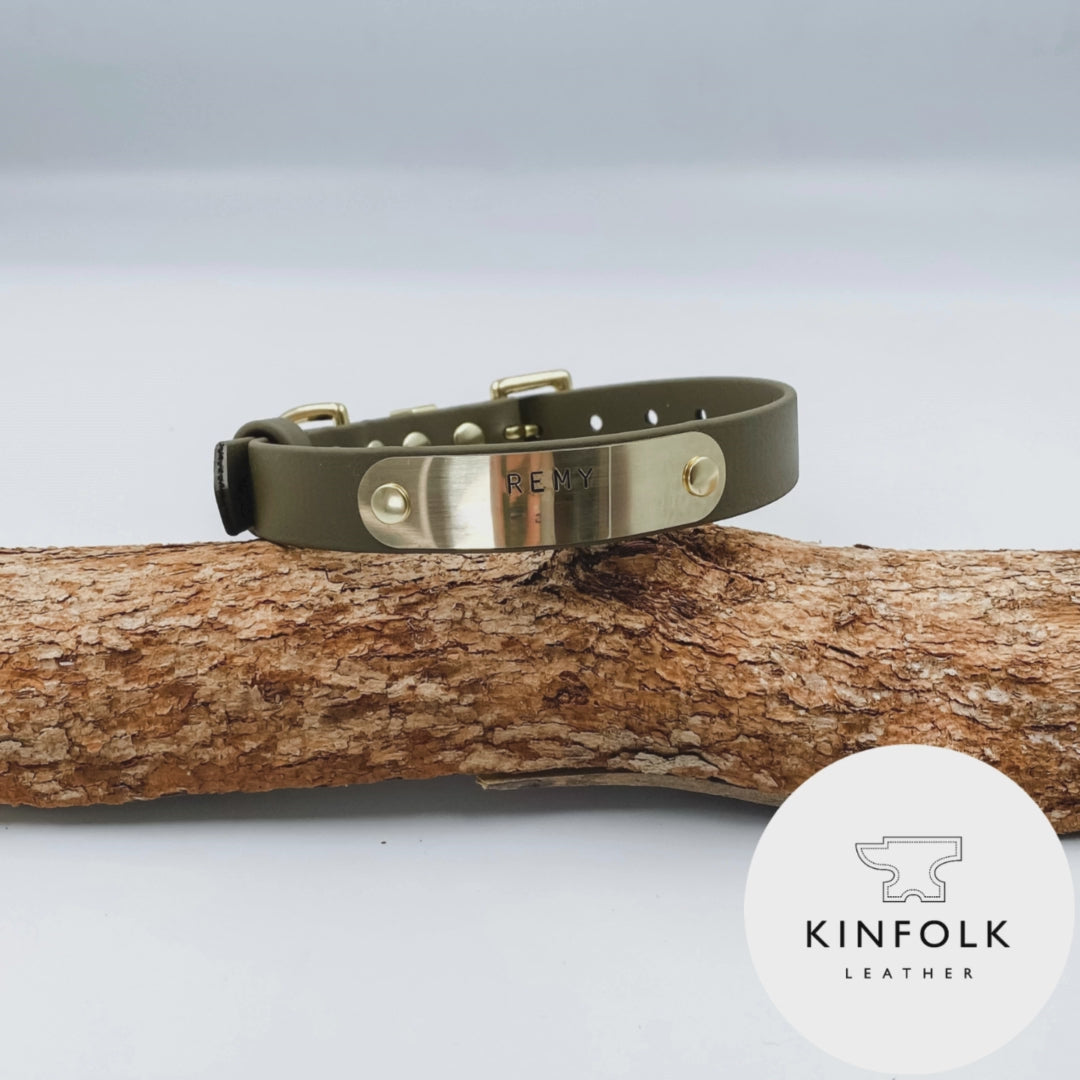 BioThane® Dog Collar NZ | Waterproof | Custom-Sized – Kinfolk Leather